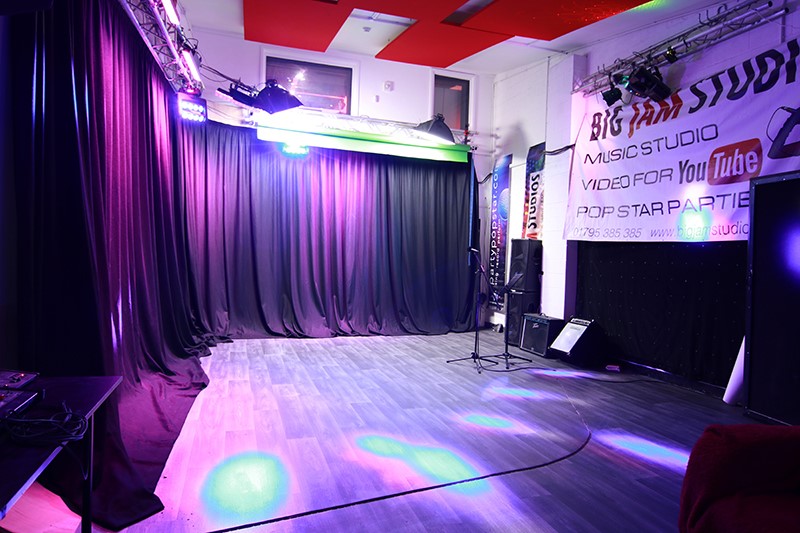 Black Wool Serge Acoustic Drapes for Recording Studio in Kent :Direct ...